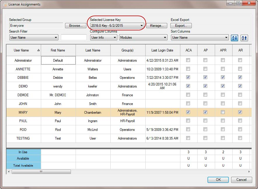 Manage License Keys – Hubble v24