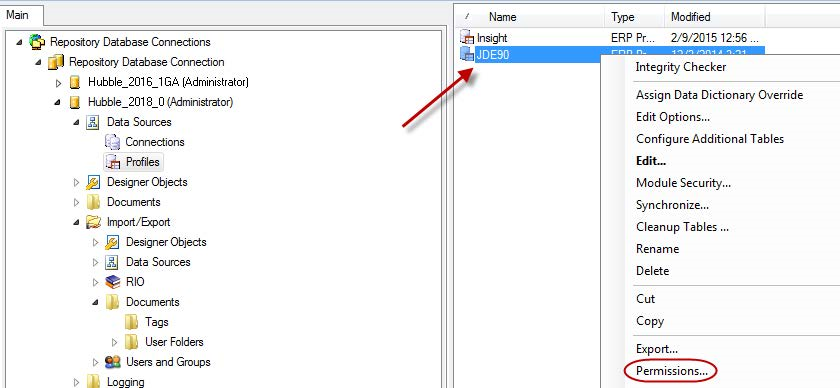 Configure Permissions – Hubble v24